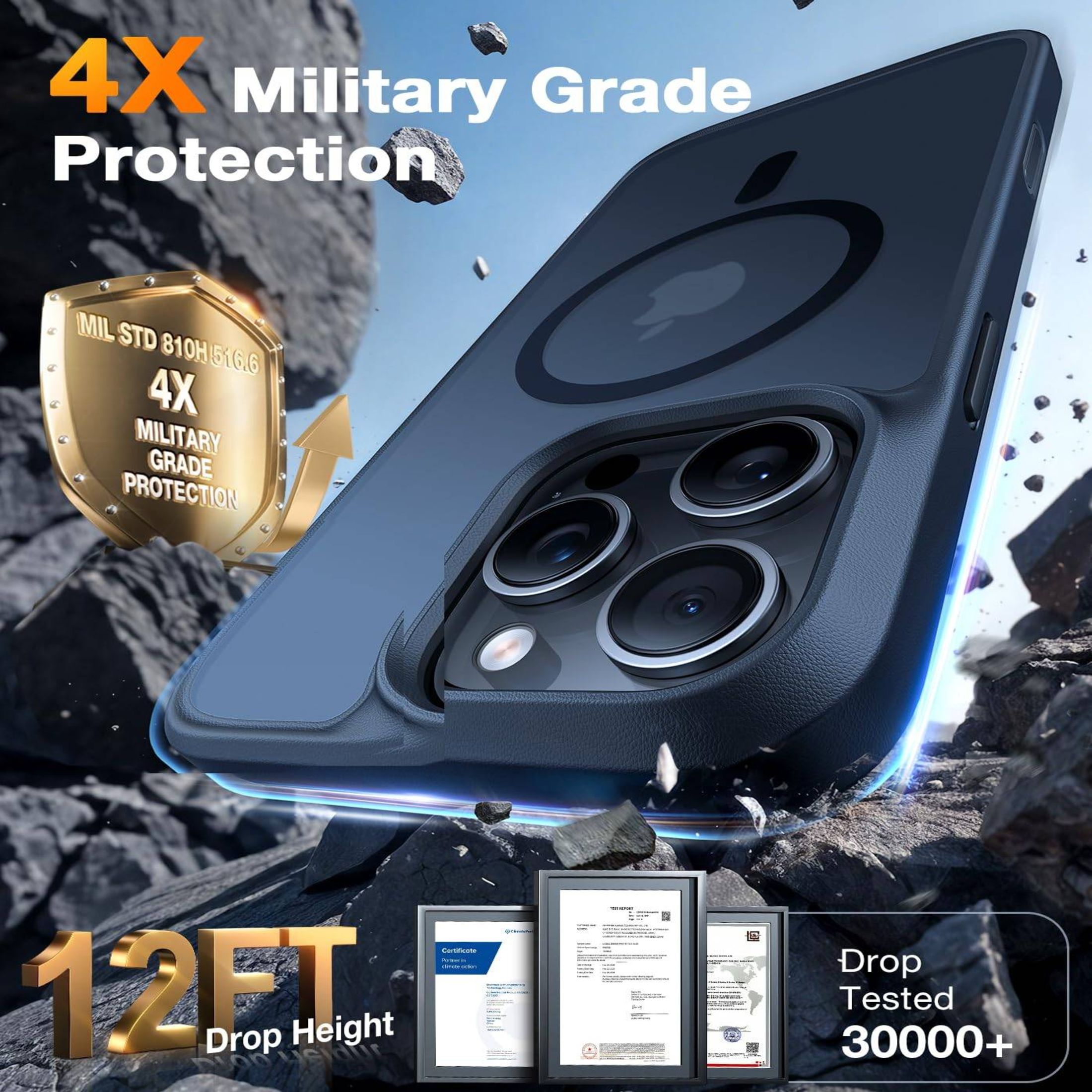 TORRAS Upgraded 360 Rotatable Magnetic Stand for iPhone 17 Pro Max Case ...