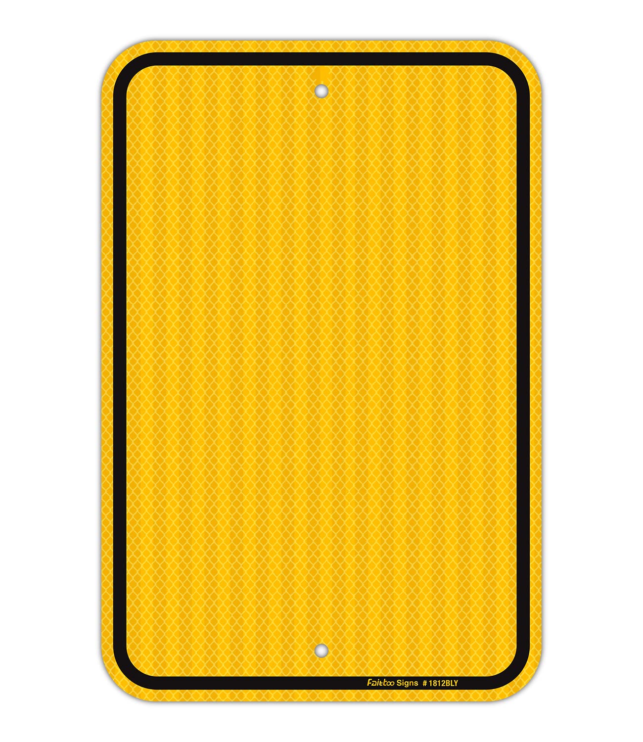 Faittoo Blank Write-On Metal Sign, Reflective 18 x 12 Inches Blank ...