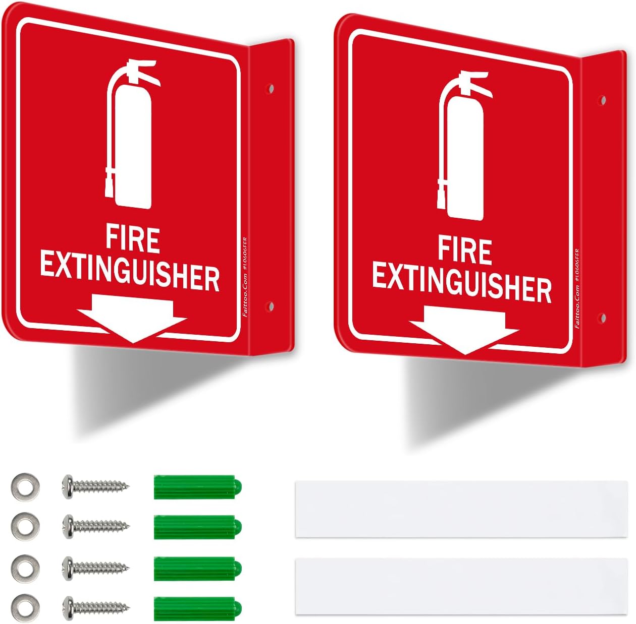 Faittoo Fire Extinguisher Sign 3 Pack 6 x 8 Inches Fire Extinguisher ...